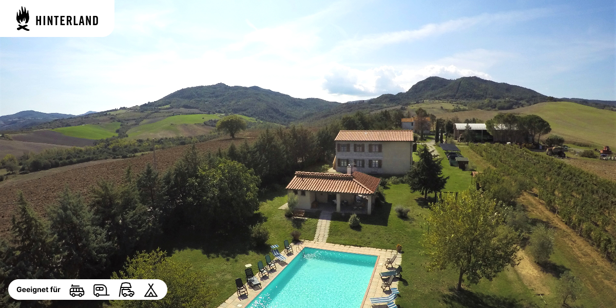 Relaxing camping in authentic Tuscan farmhouse