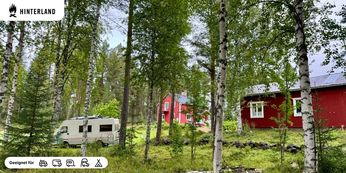 Bauernhof inmitten der schwedischen Natur
