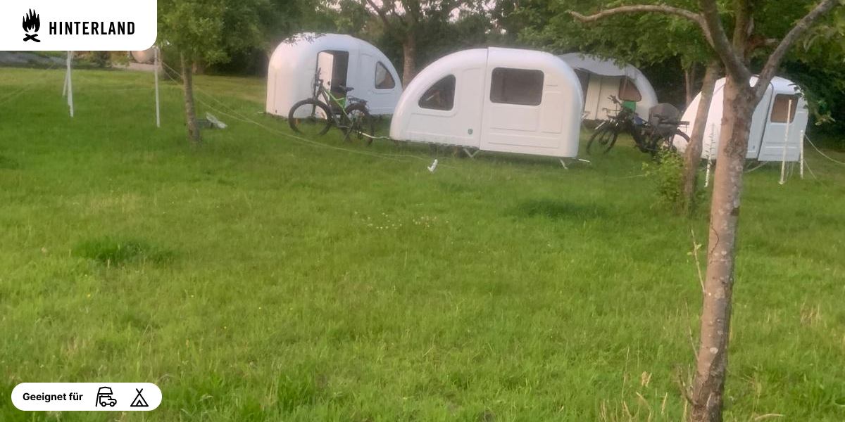 Campen an der Grünen Grenze beim Komiesenpatt